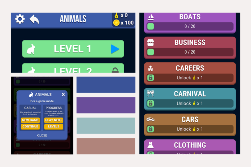 Learn word search game | Word Games Online | Nutshell Game